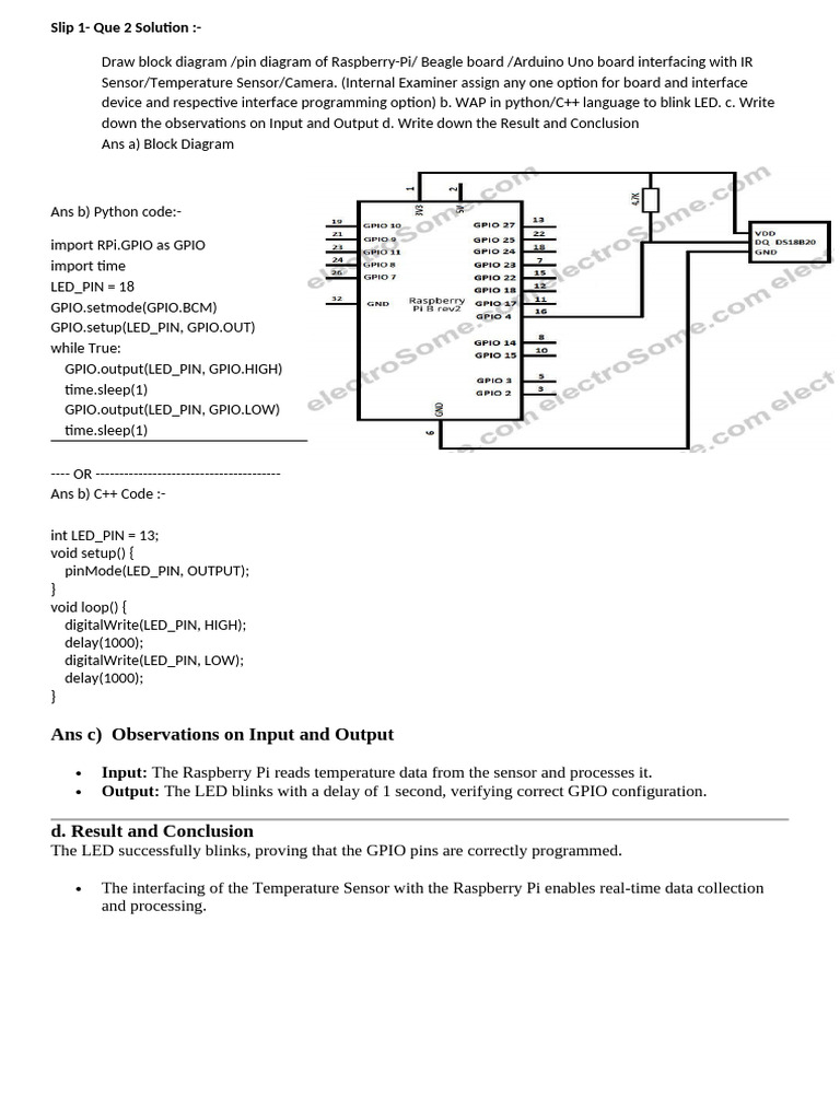 Rasberry Programs Solutions | PDF | Raspberry Pi | Microcontroller