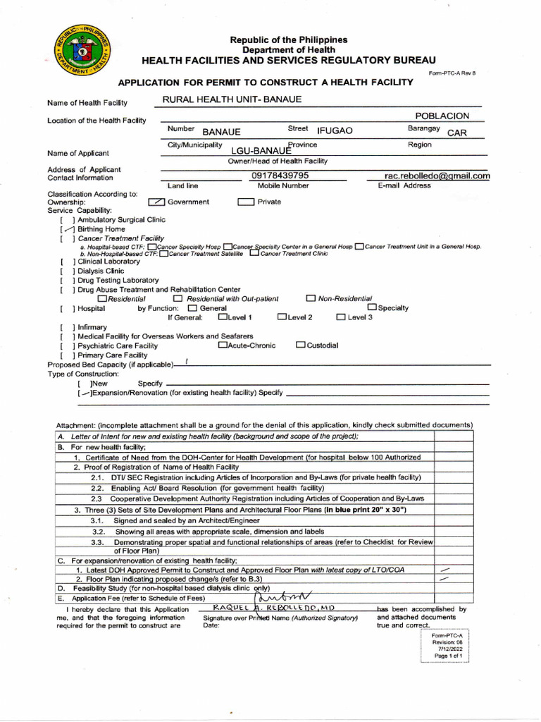 Application For Permit To Construct | PDF