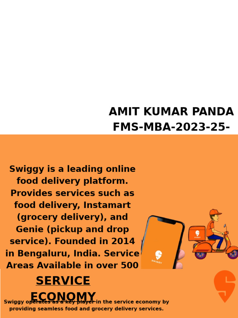 Amit Kumar Panda FMS-MBA-2023-25-060 | PDF | Marketing | Customer ...