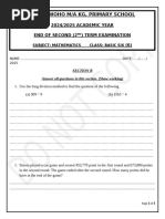 Mathematic Form 1 Question and Answer | PDF | Numbers | Number Theory