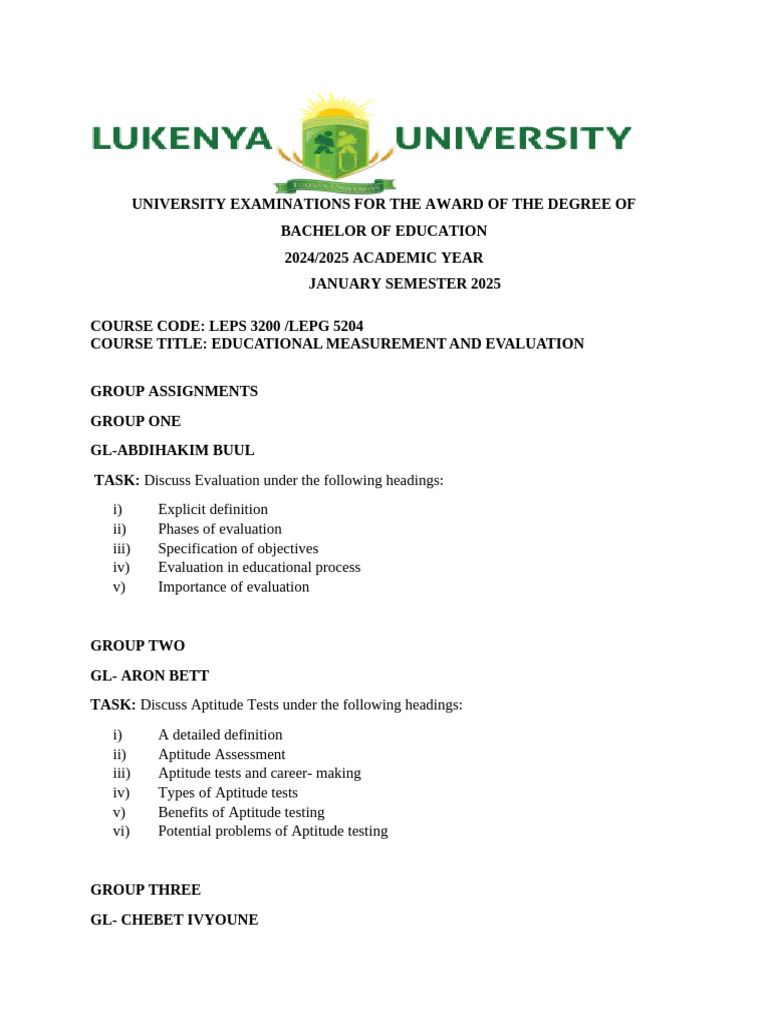 Leps3200 Cat 2 Assignments | PDF | Educational Assessment | Validity (Statistics)