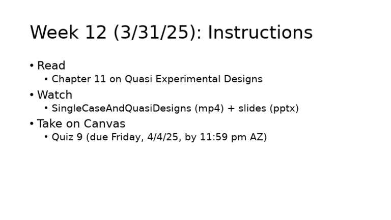 Week12 Instructions | PDF