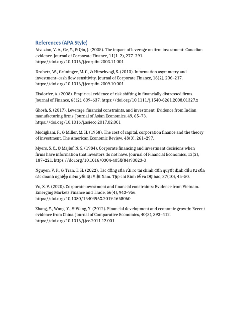 APA References | PDF