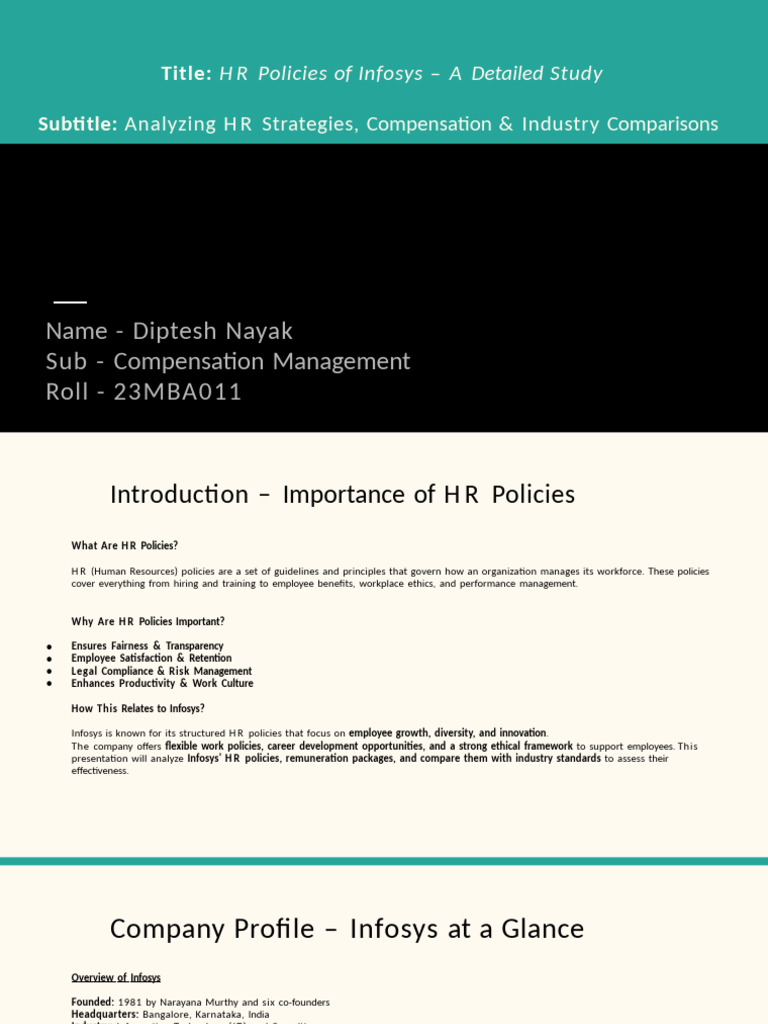 Infosys HR Policies: A Comprehensive Overview | PDF | Employee ...