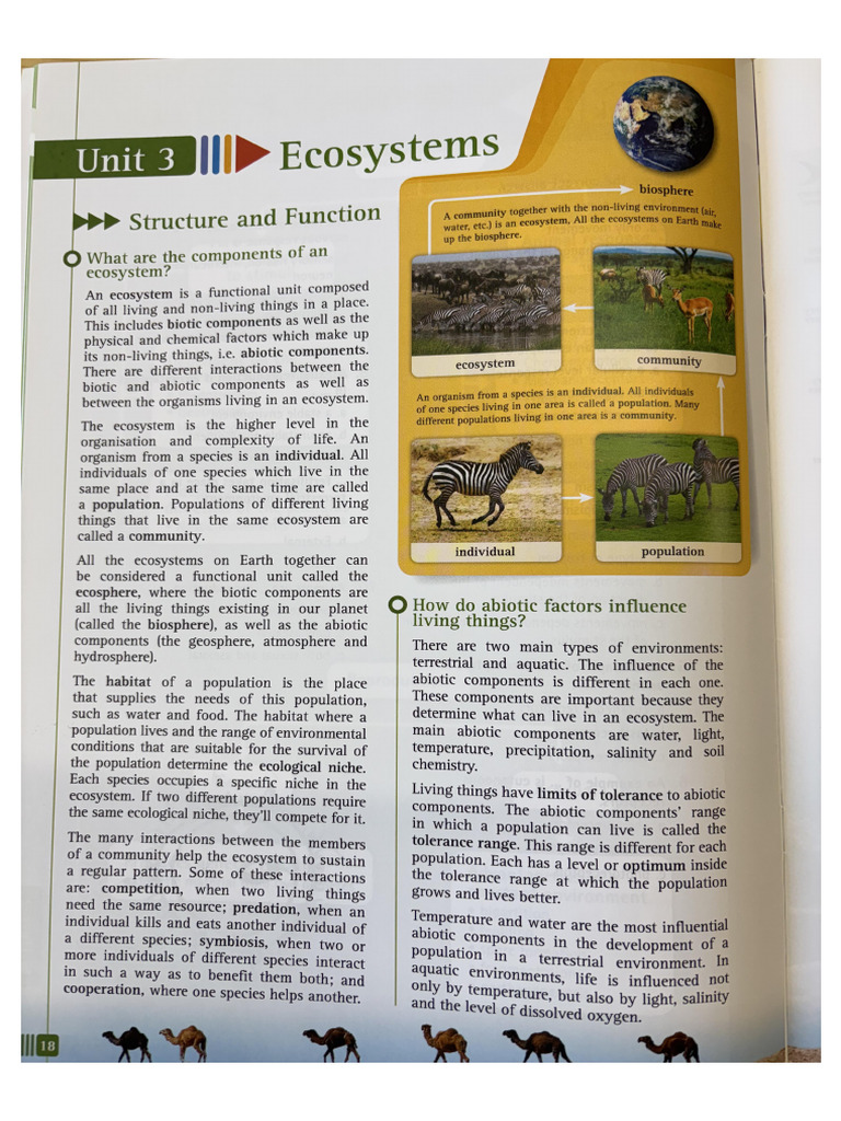 Unit 3. Ecosystems | PDF