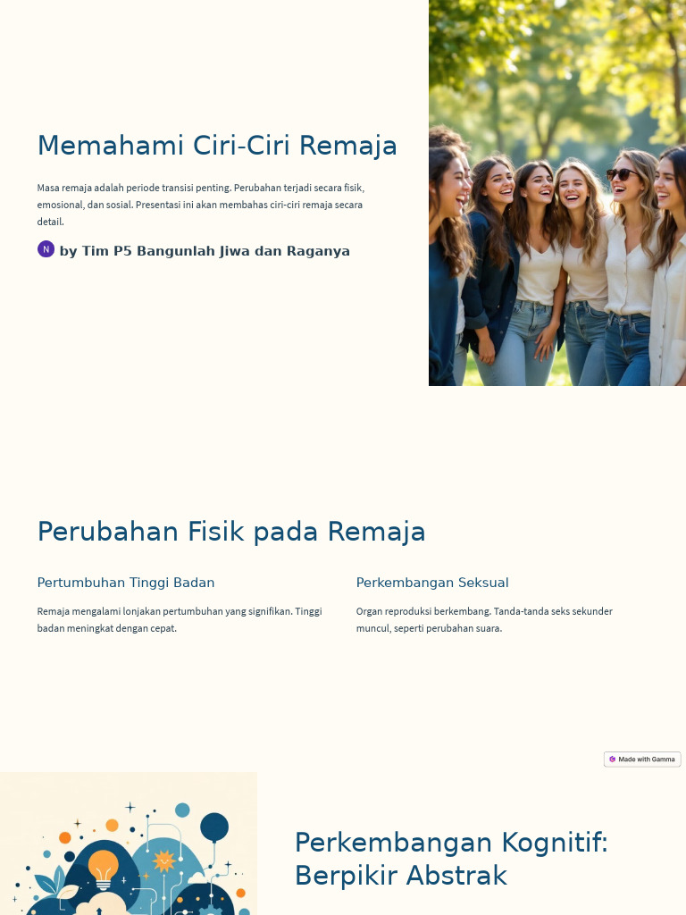 Memahami Ciri-Ciri Remaja | PDF