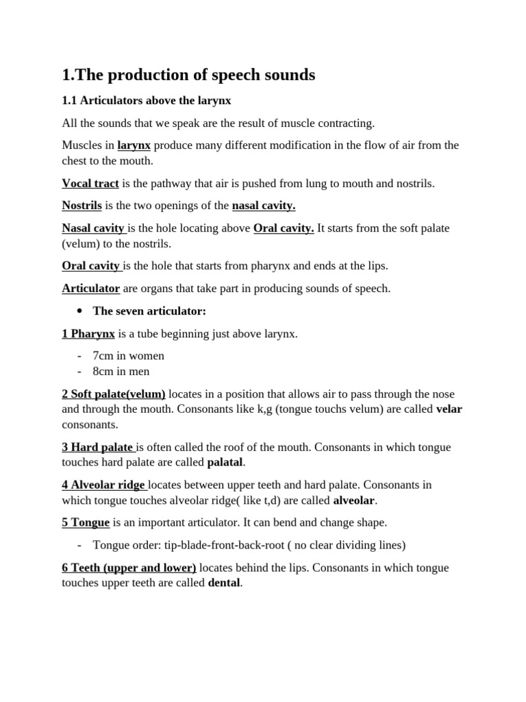 Phonetics and Phonology Summary | PDF | Syllable | Consonant