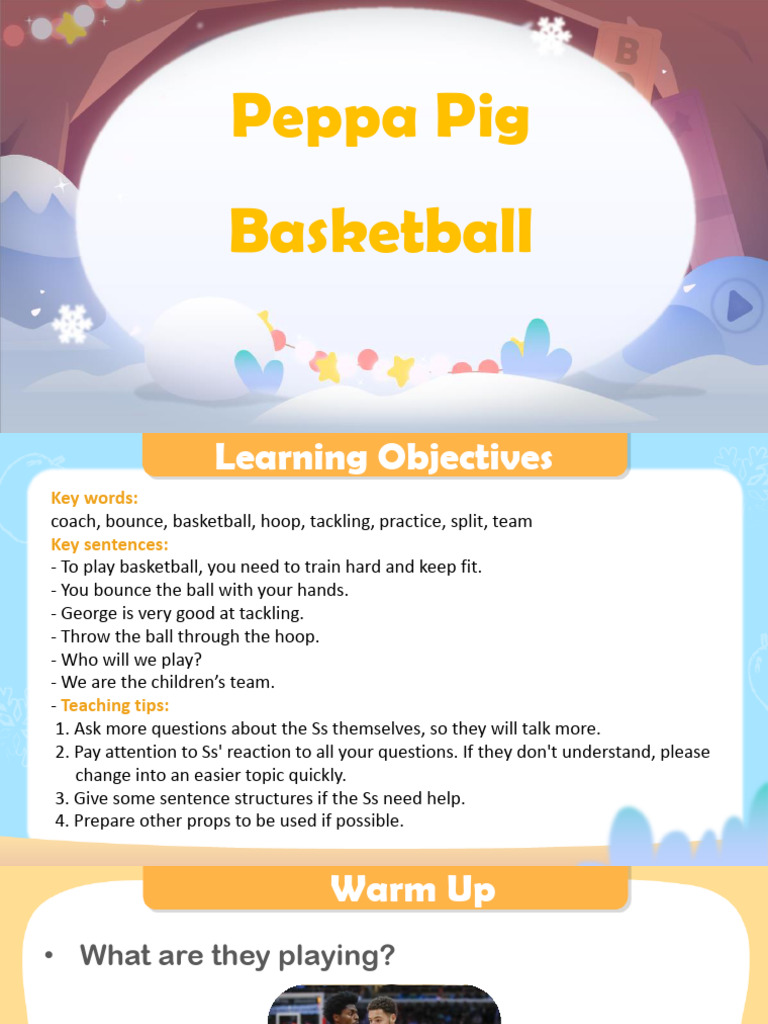 Peppa Pig Basketball | PDF