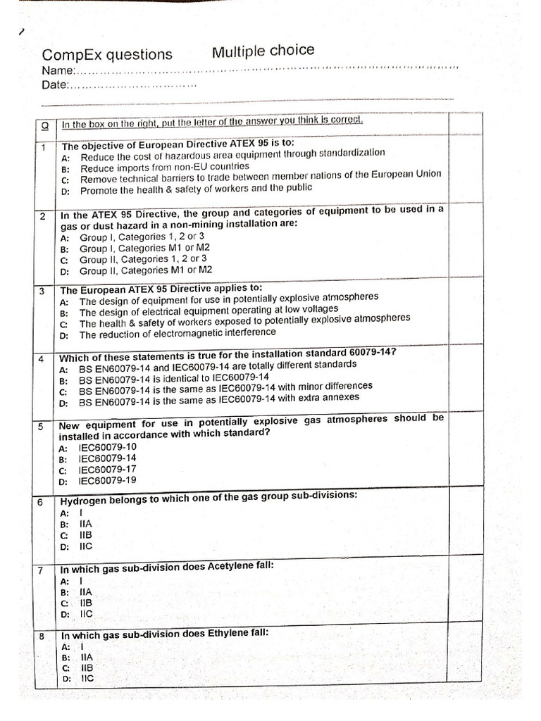 Soal CompeX ATTS 1 (All Completed) With Blanks | PDF