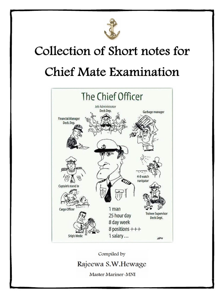 2-Collection of Short Notes For Chief Mate Examination | PDF | Magnetic ...