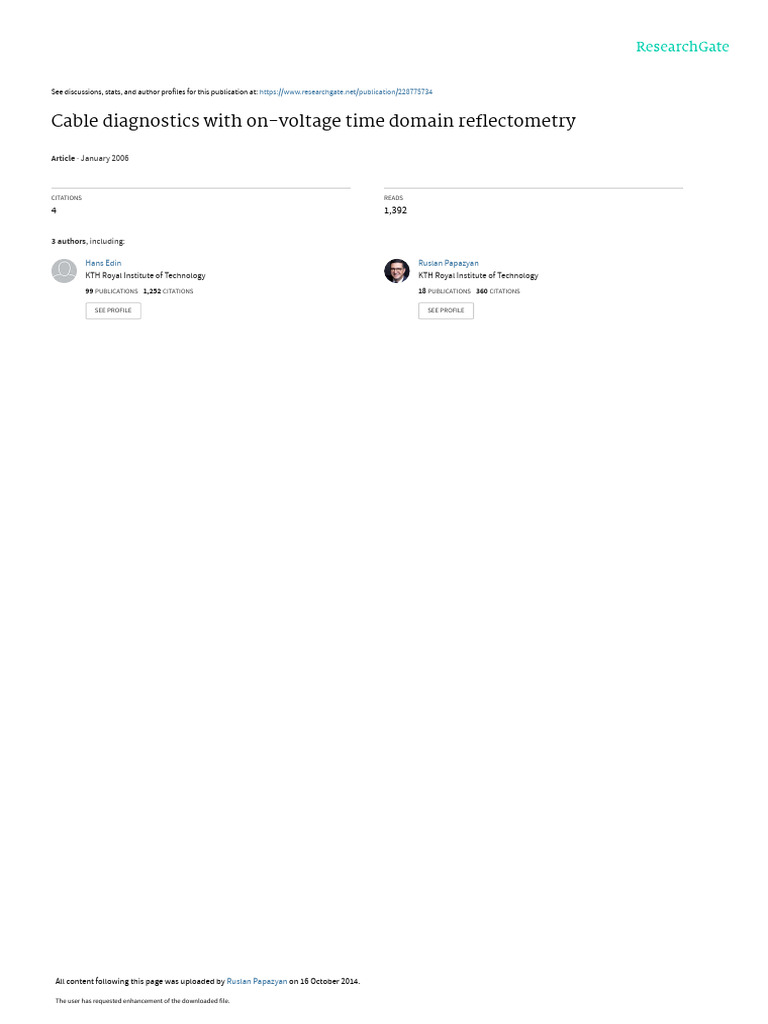 Cable_diagnostics_with_on-voltage_time_domain_refl | PDF | Quantity ...