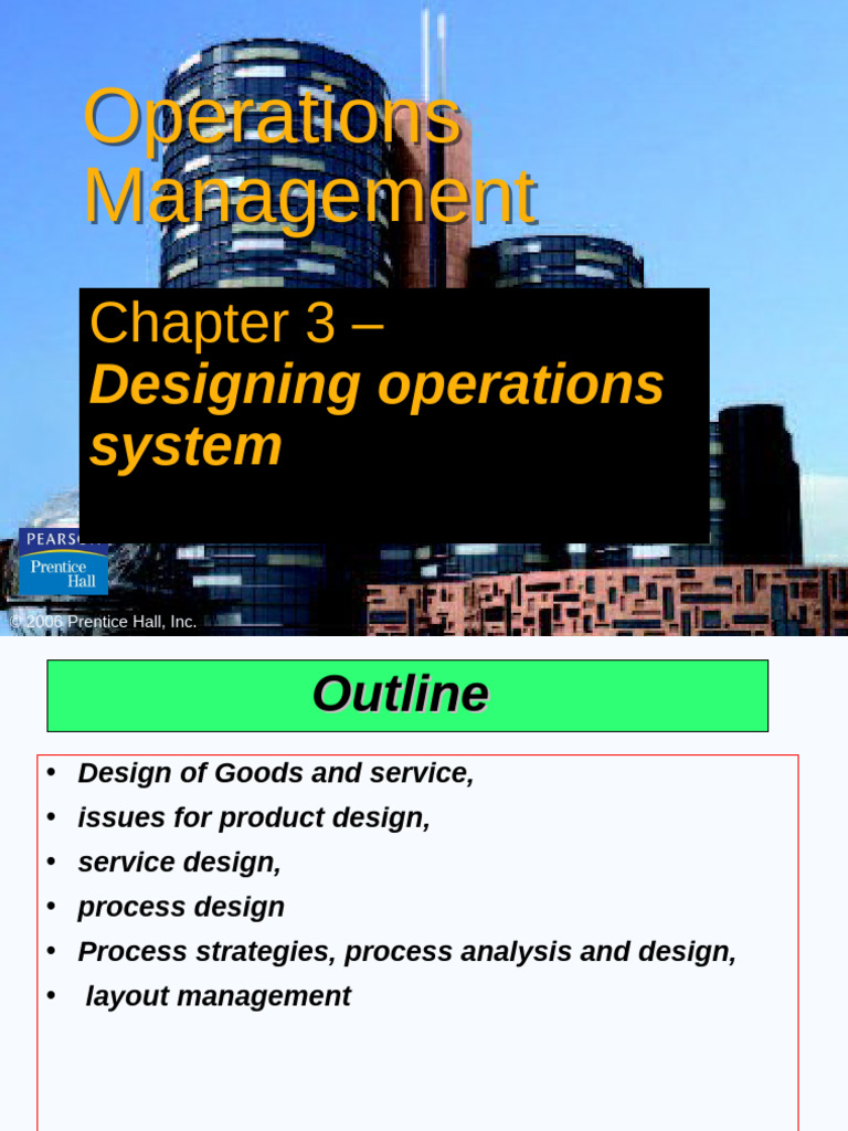Chapter 3 Operation Management | PDF | Reliability Engineering ...