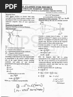 Moving Charges and Magnetism Formula Sheet | PDF | Magnetic Field | Force