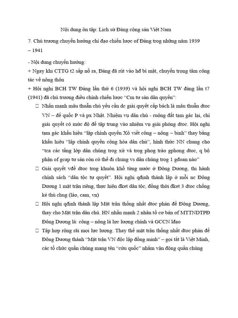 De Cuong Lich Su Dang Hoc Vien Bao Chi Va Tuyen Truyen 159144 | PDF
