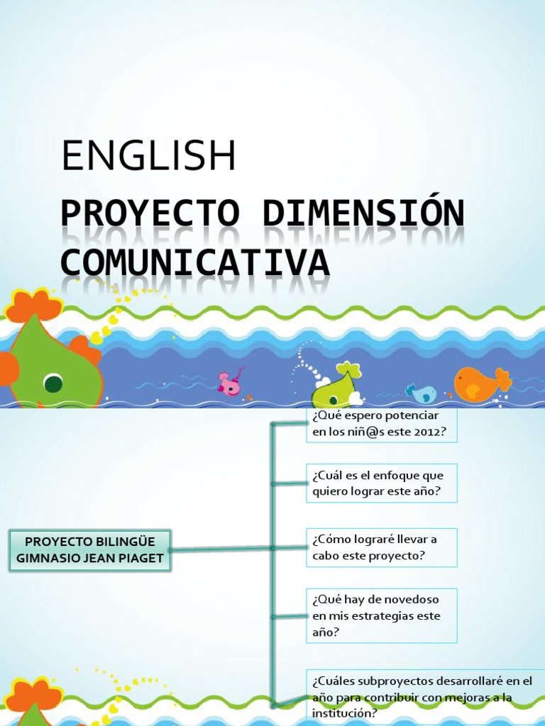 Proyecto Dimensión Comunicativa | PDF | Jardín de infancia | Comunicación
