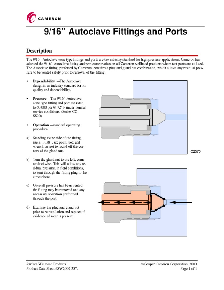 Autoclave Fitting | PDF