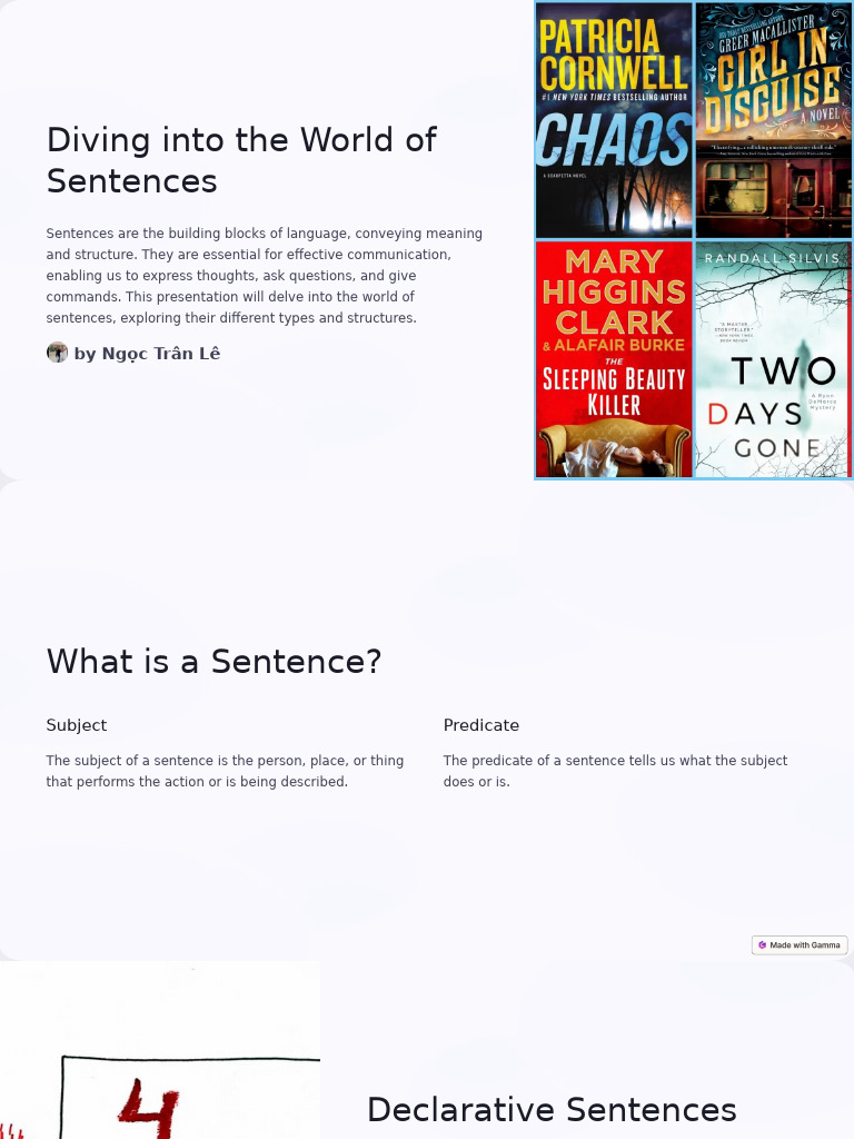 Diving Into The World of Sentences | PDF