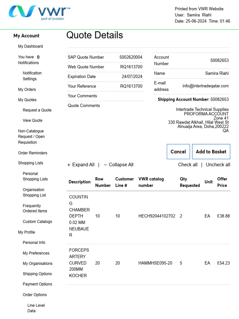 Equipment Requierment VWR | PDF | Software | Computing