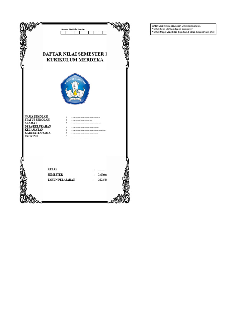 Daftar Nilai Ikm Semua Kelas | PDF