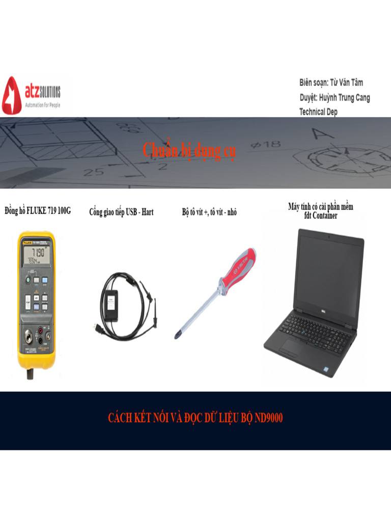 Hướng dẫn kết nối ND9000 và đọc dữ liệu | PDF
