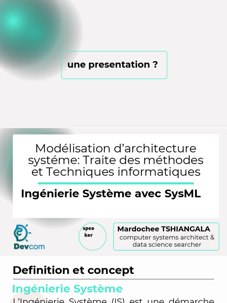 Ingénierie Système et Modélisation SysML | PDF | Cas d'utilisation ...