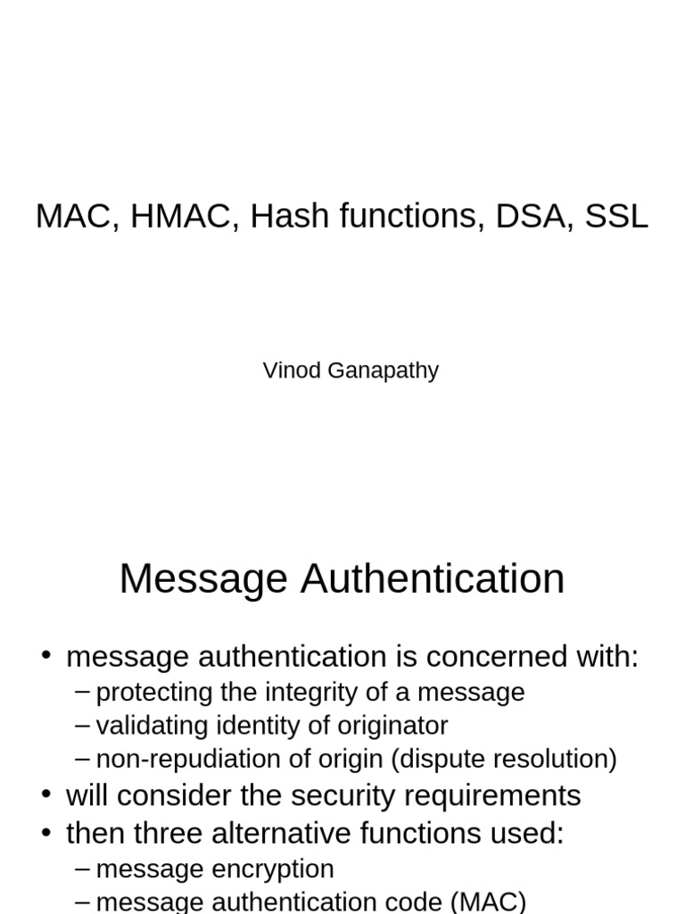 mac_hmac_dsa | PDF | Public Key Cryptography | Applied Mathematics