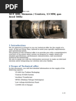 7FA Gas Turbine GT DataSheets | PDF | Turbine | Gas Turbine