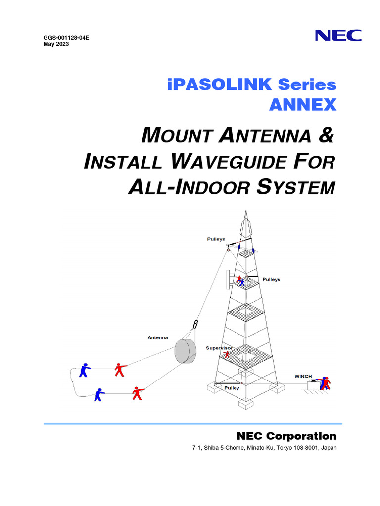 Ipaso VR A6 GGS-001128-04E Mount Antena | PDF | Decibel | Rope