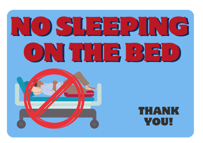 No Sleeping on the Bed Policy | PDF