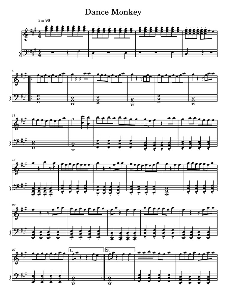 Dance Monkey | PDF