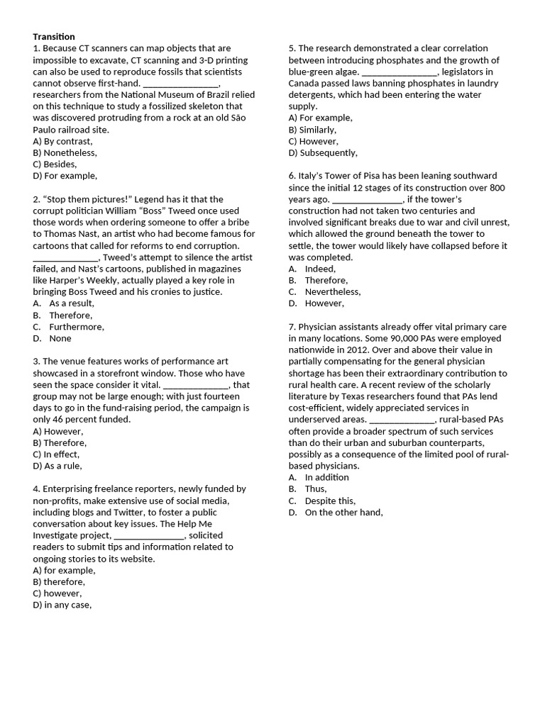 SAT Transition | PDF | Employment