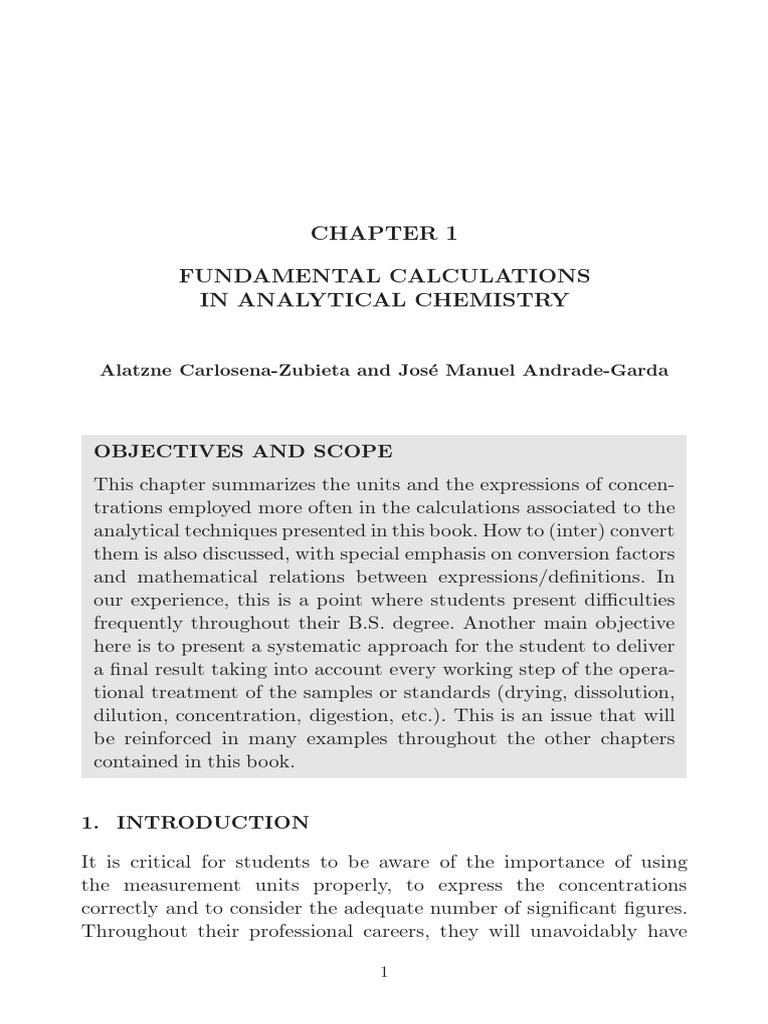Calculation Lab | PDF | Mole (Unit) | Concentration