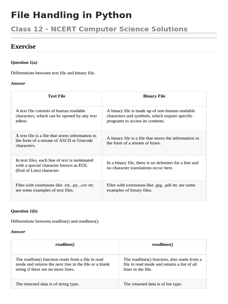 Ncert CS | PDF | Text File | Computer File