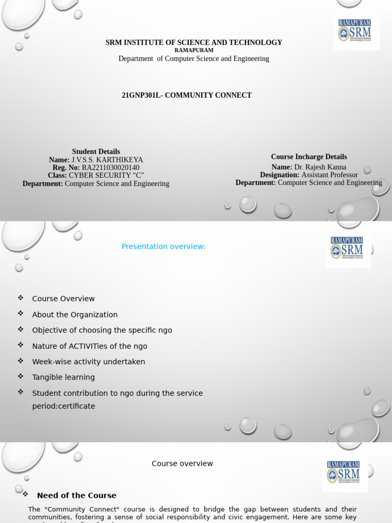 Community Connect Course Overview | PDF | Empowerment | Sustainability