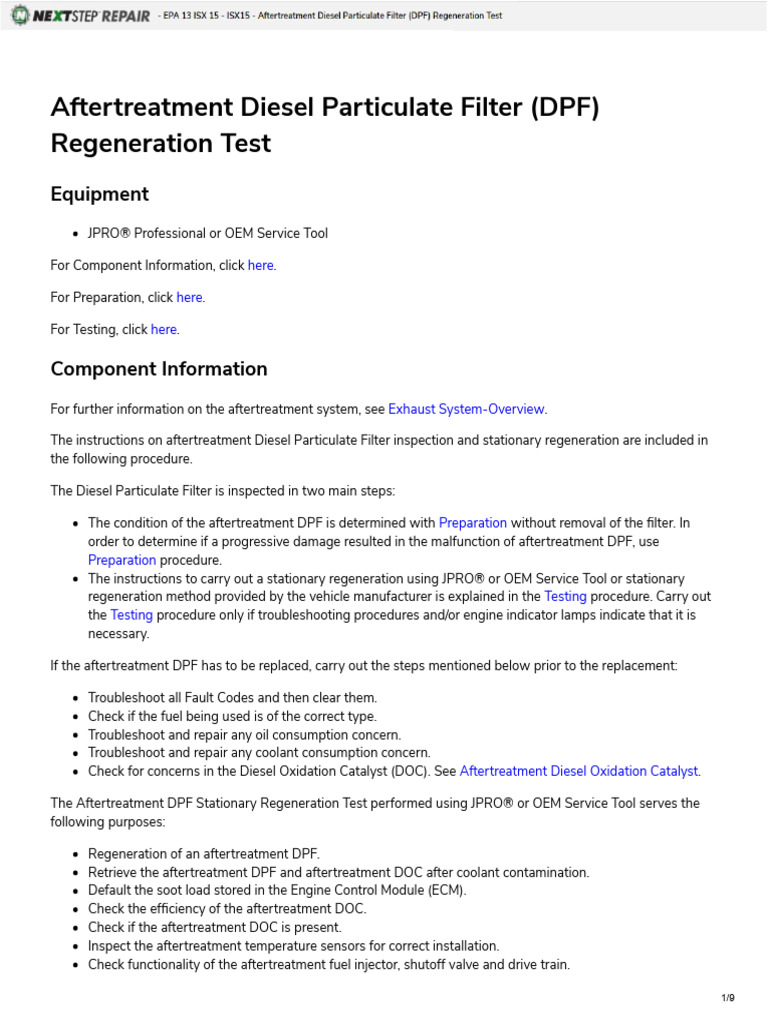 Cummins EPA 13 ISX 15 Aftertreatment Diesel Particulate Filter DPF ...