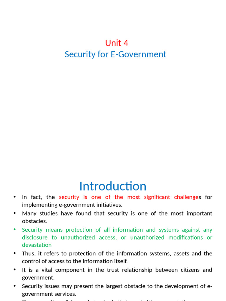 E-Government Security Challenges Explained | PDF | Security | Computer ...