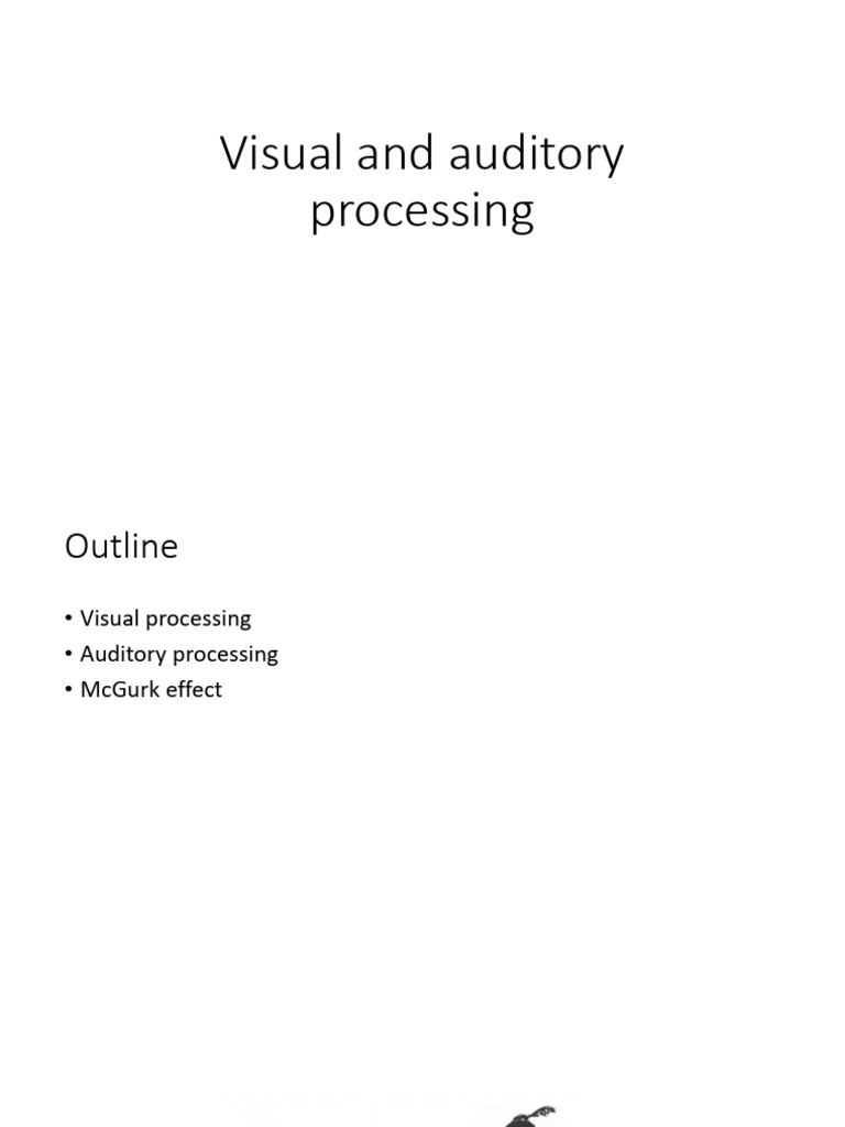 Chap 3 Visual and Auditory | PDF | Auditory System | Visual System