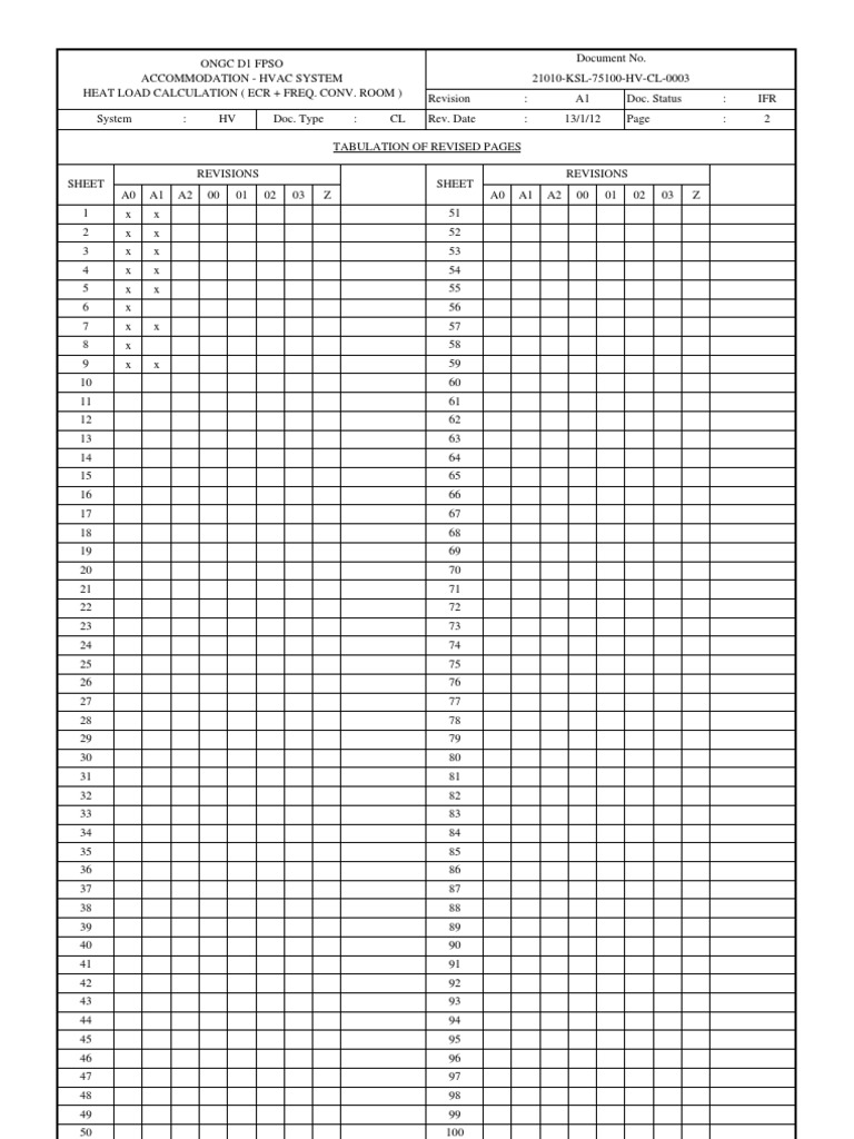 Tabulation Sheet - Sample | PDF
