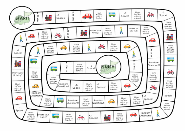 Lets Go 3 Transportation Board Game | PDF