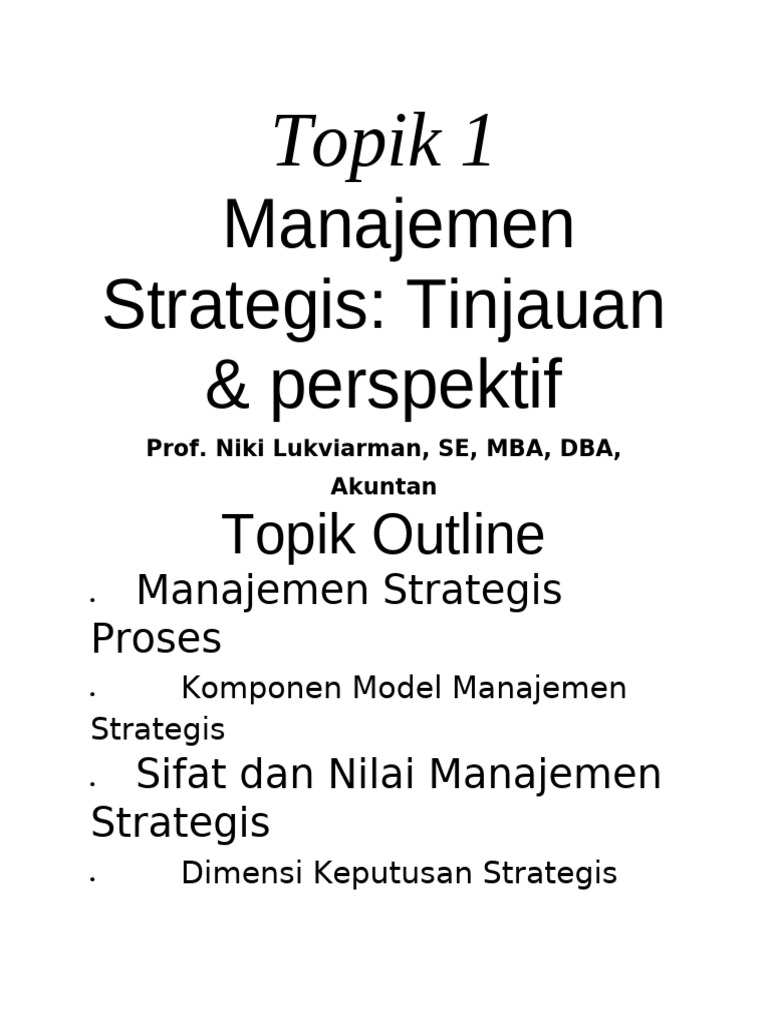 Topik 1 | PDF