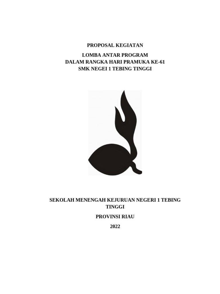 PROPOSAL kEGIATAN PRAMUKA | PDF