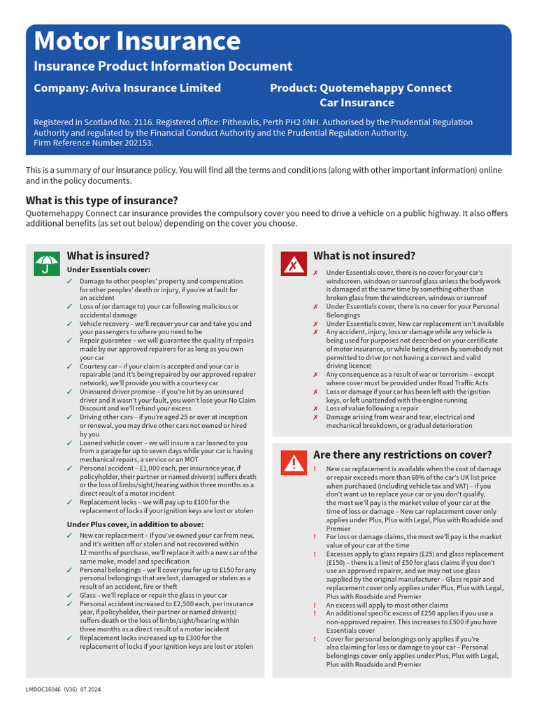 Quotemehappy Connect Car Insurance Guide | PDF | Vehicle Insurance ...