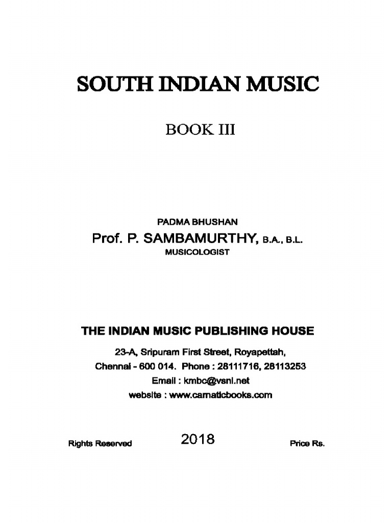 South Indian Music Book 3 | PDF
