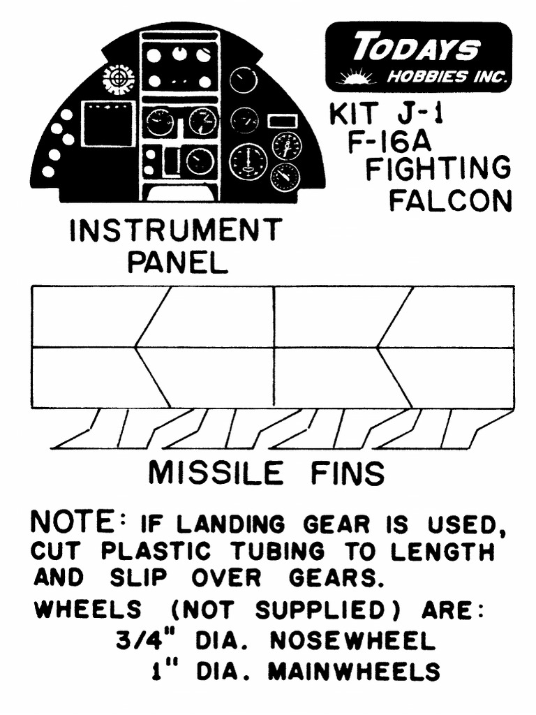 F-16A Fighting Falcon Oz15633 Paper Patterns | PDF