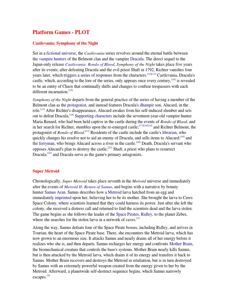 Platforming Through Castles and Space: Titles and Plots of Famous Video ...