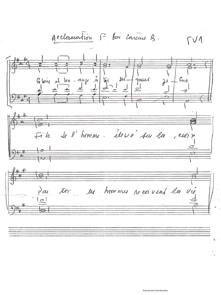 Gloire Et Louange À Toi Seigneur | PDF