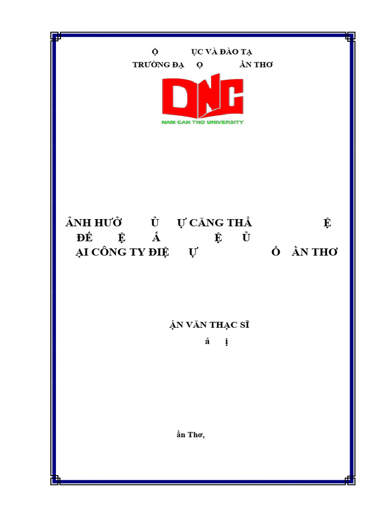 Anh Huong Cua Su Cang Thang Cong Viec Den Hieu Suat Lam Viec Cua Nhan ...