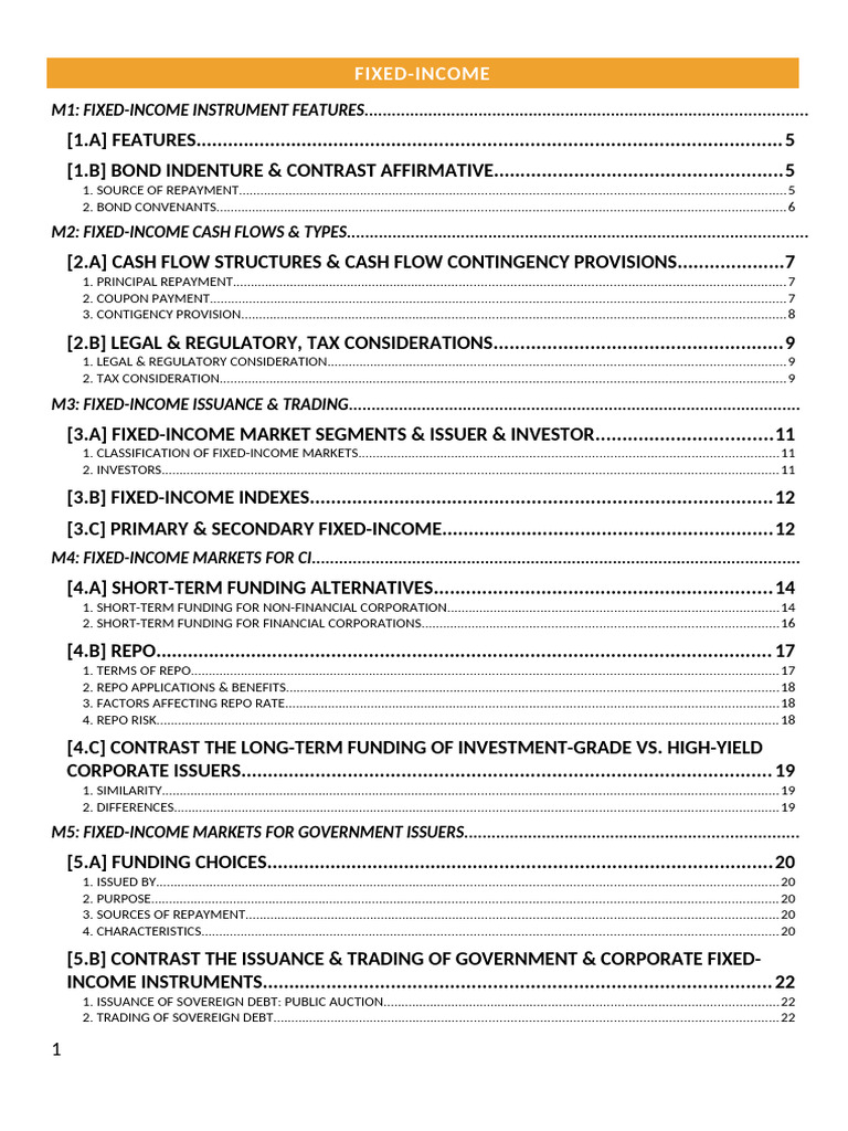 Fixed Income | PDF | Bonds (Finance) | Fixed Income