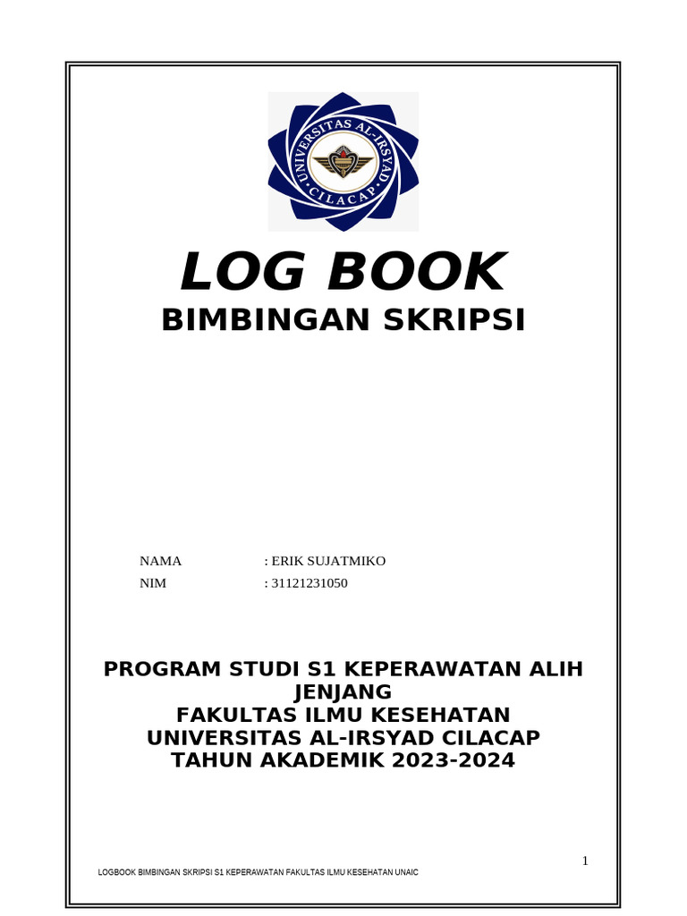 Logbook Skripsi | PDF