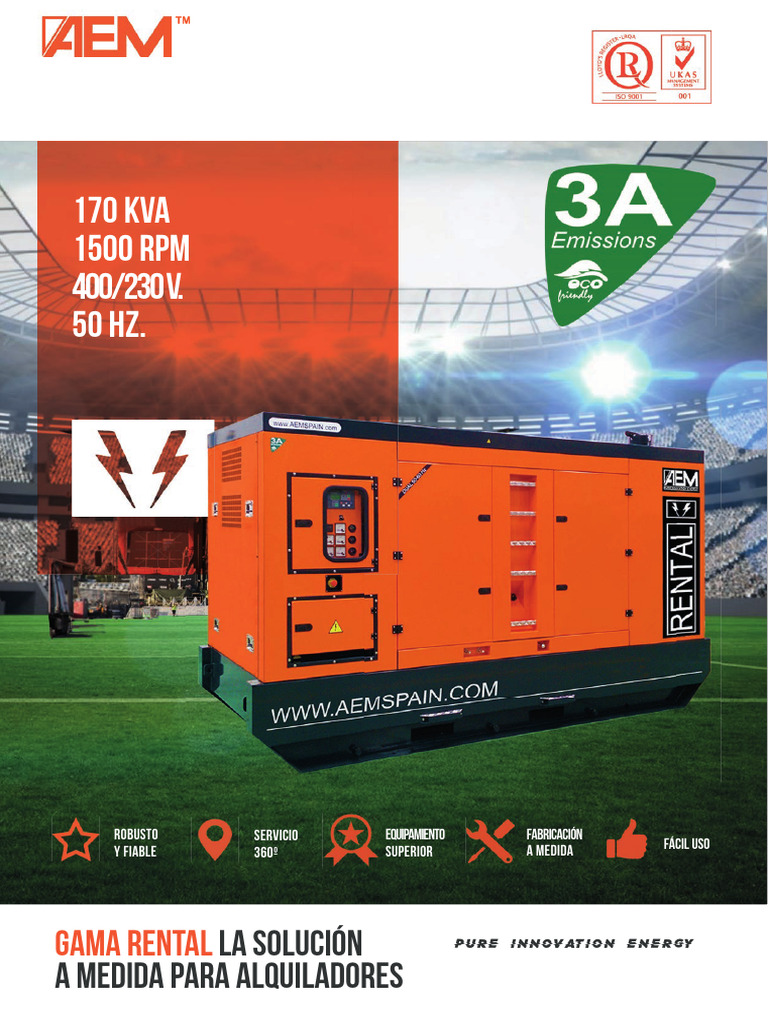 Ficha Esp 0 0 - 248 - Aem Fichatecnica Rental rfpt170sp 3a Es | PDF